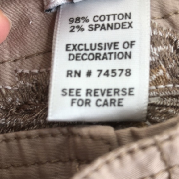 Cache | Pants & Jumpsuits | Cache Embroidered Brown Cargo Style Pants ...